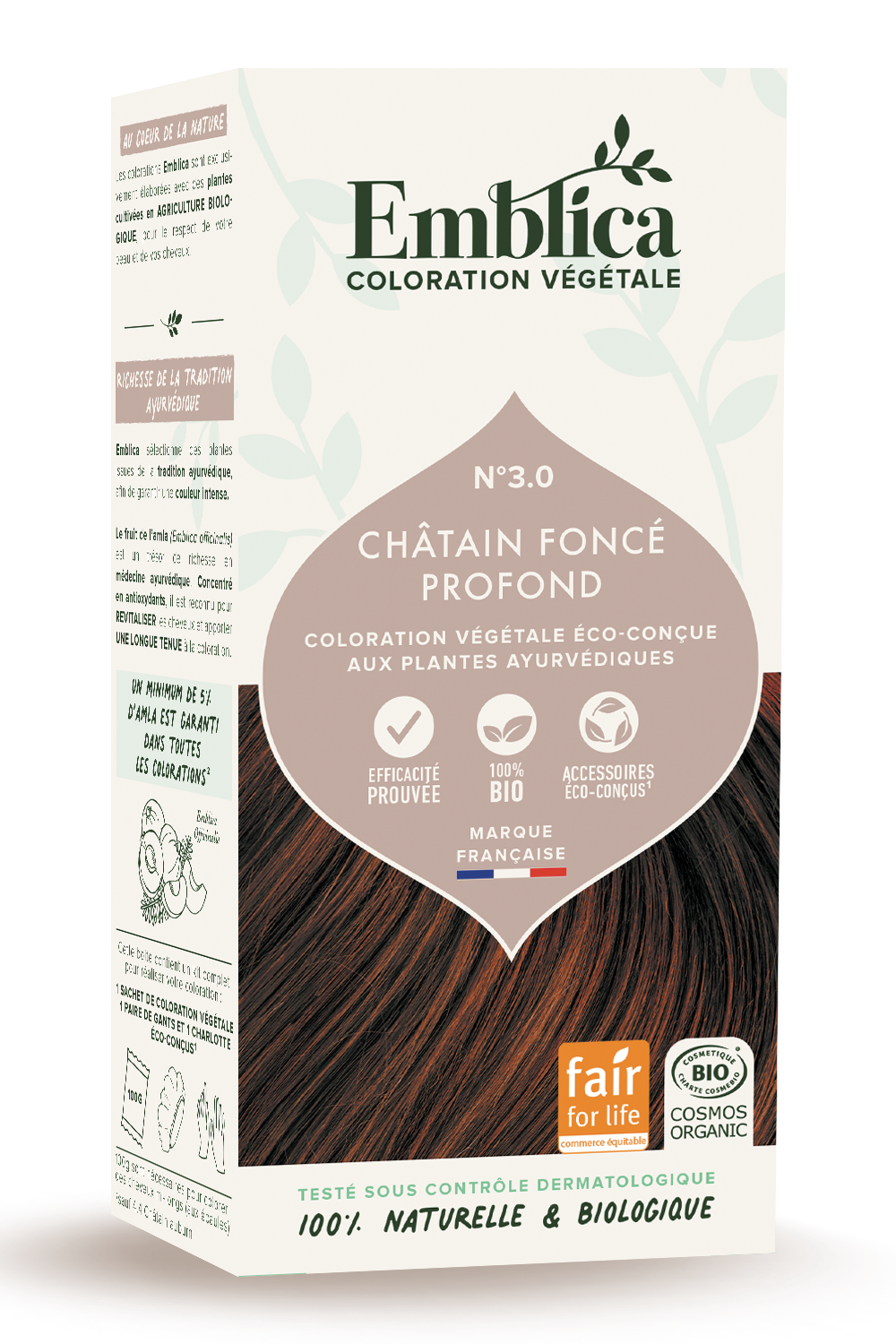 Coloration végétale Châtain foncé profond Emblica